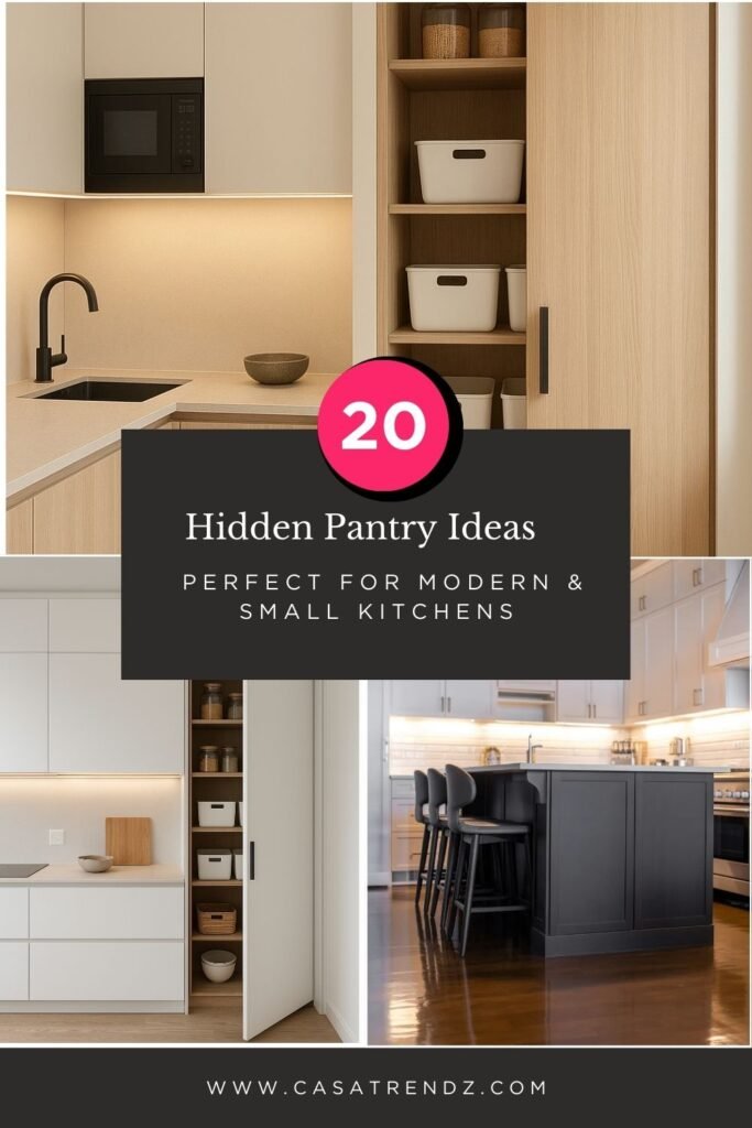 20 Hidden Pantry Ideas That Are Perfect for Modern & Small Kitchens