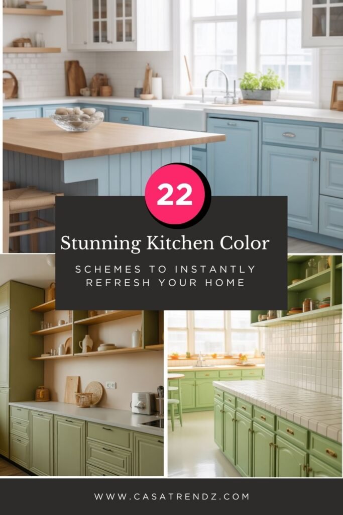 19 Chic Kitchen Color Ideas for a Fresh & Modern Makeover