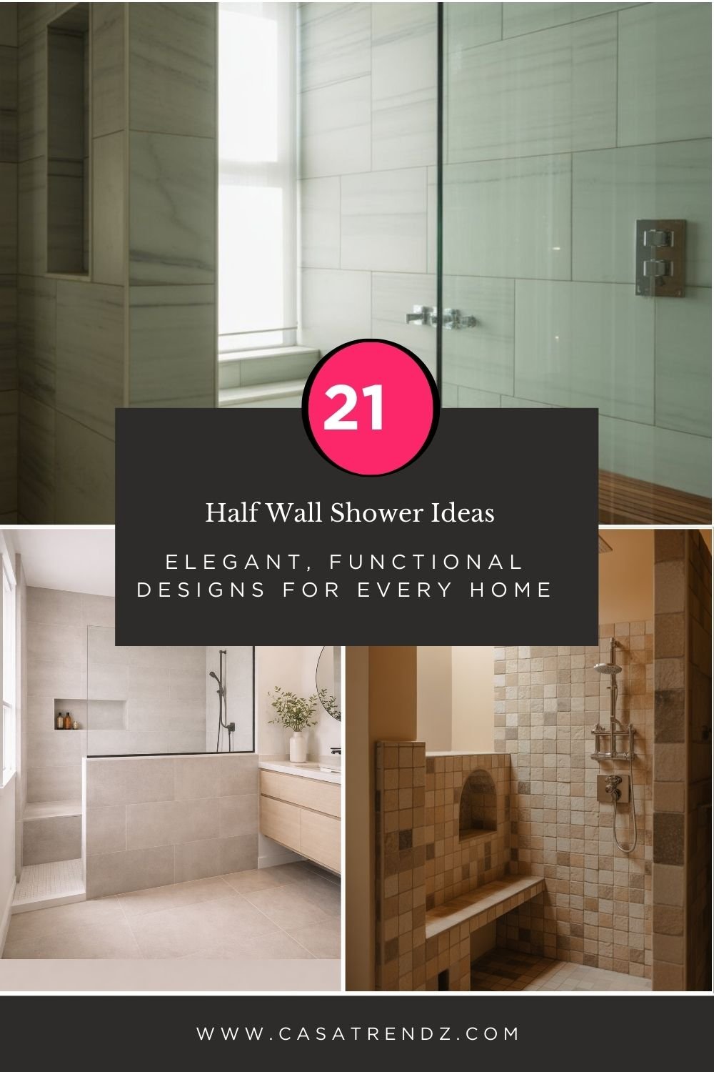 21 Half Wall Shower Ideas – Elegant, Functional Designs for Every Home