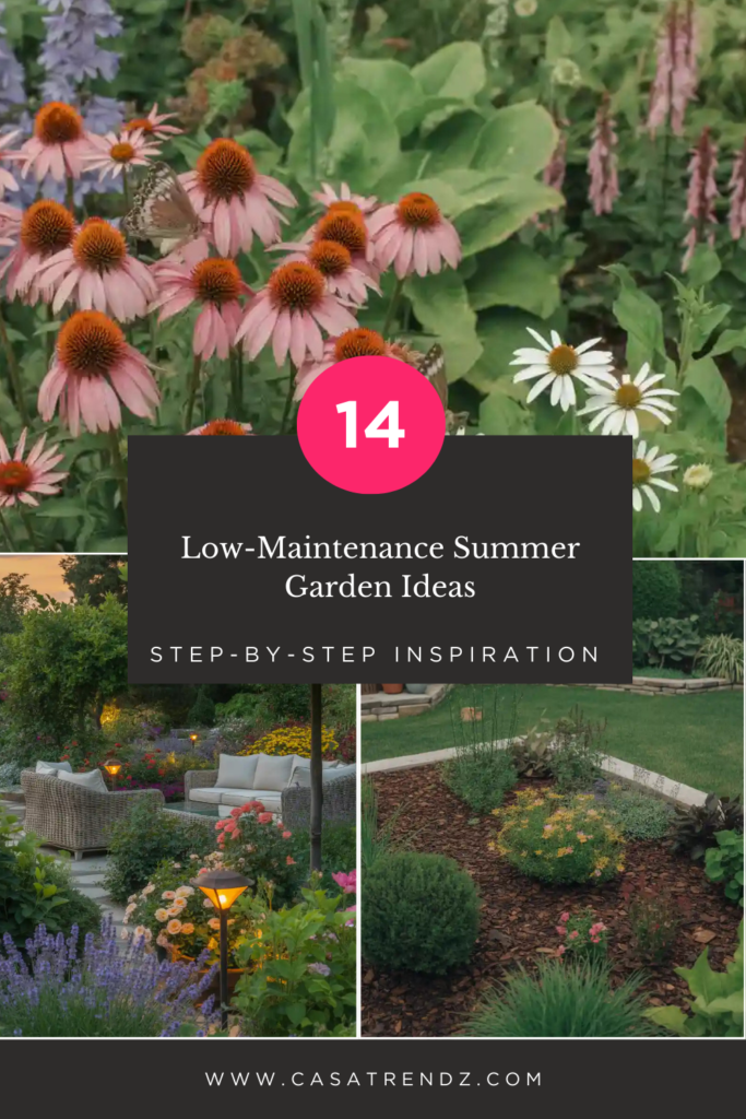 14 Low-Maintenance Summer Garden Ideas: Step-by-Step Inspiration Low ...